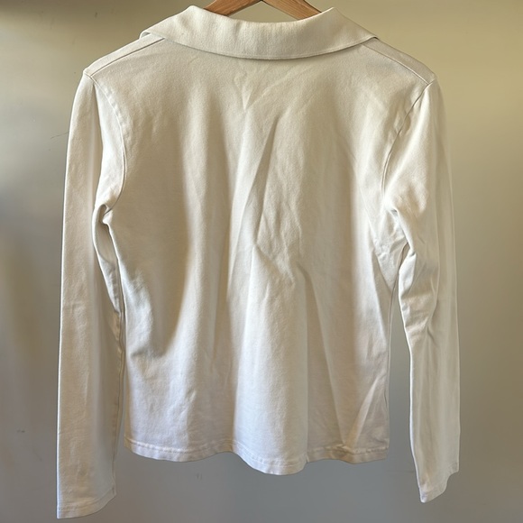 Burberry | Tops | Vintage New Burberry Nova Check Polo Oxford Half Placket Button Down Blouse ...